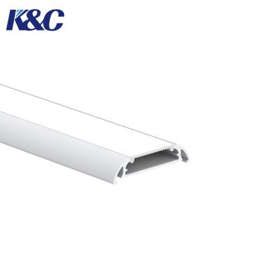 China 6063 LED Aluminum Channel K19 with W39.0 × H9.0mm Size and 2M/PCS Customized Length for 24mm LED Strip Lights for sale