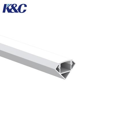 China 45° Directional 10mm LED Extrusion Profile for Surface and Corner Mounting in W18.0 × H18.0mm for sale