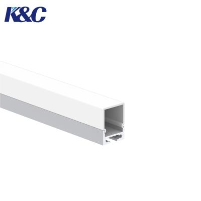 China 6063-T5 Aluminum LED Profile with Sandblasting Oxidation Surface and PMMA Diffuser for LED Strip Channel for sale