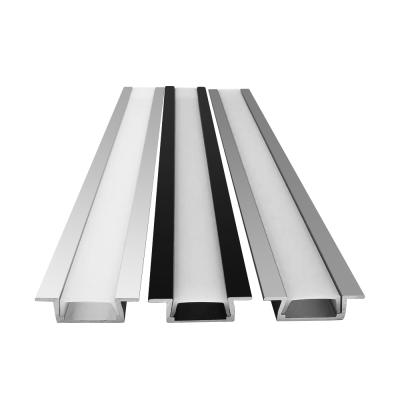 China 6063 T5 Aluminum Alloy LED Aluminum Profile with Sandblasting Oxidation for PCB Width up to 12mm for sale