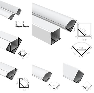 China 6063 T5 Aluminum Alloy IP65 Waterproof Corner Mounted LED Aluminum Profile for LED Strip Housing for sale