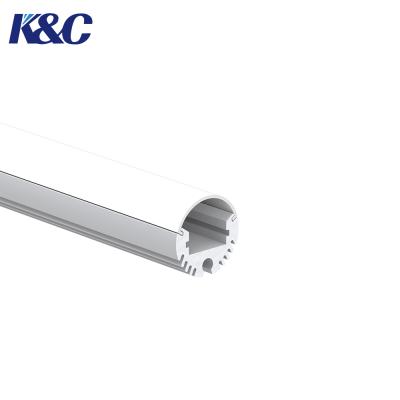 China 6063 T5 Round LED Extrusion with PC Cover for Suspension Installation for sale