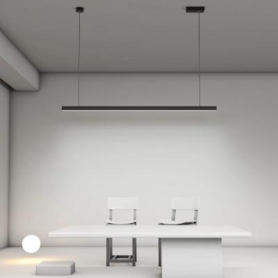 China Anodized Aluminium 6063 Linear Light Profile with PMMA Diffuser for Suspended LED Lighting for sale