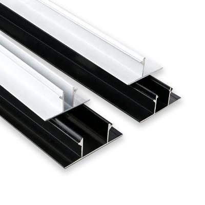 China 6063 Aluminum Alloy Powder Coated Custom Length LED Strip Aluminium Profile for Ceiling Decoration for sale