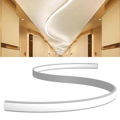 China 6063 T5 Aluminum Alloy LED Strip Aluminium Profile with Sandblasting Oxidation and Up & Down Shade Direction for sale