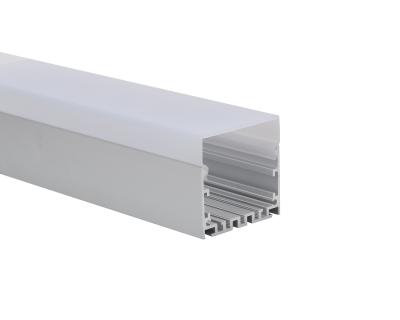 China K&C 6063t5 Square Mount Pendant LED Strip Aluminium Profile for sale