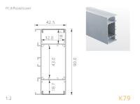 Quality Led profile with pc diffuser led Aluminum channel for LED Wall lighting for sale