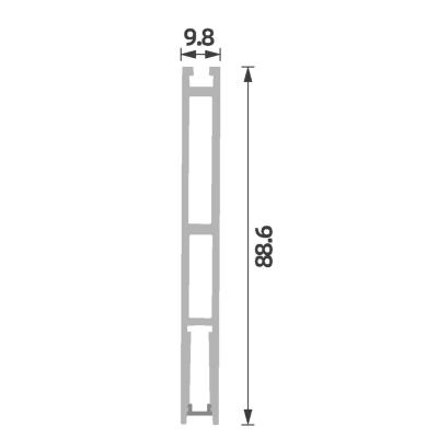 Cina Il pendente di alluminio 18mm di profilo principale più esile 6063 T5 ha sospeso il profilo di alluminio del LED in vendita