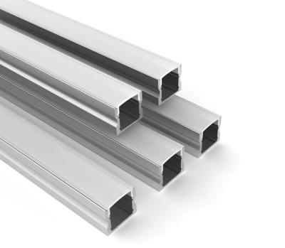 China El asiduo llevó el perfil de aluminio con la cubierta negra de la PC para el perfil de aluminio de la tira del LED en venta