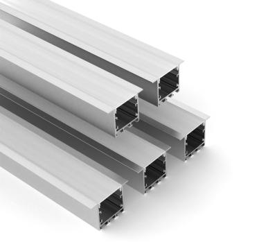China W35*H35mm LED Aluminium Extrusion Profiles Recessed Mount With PC Diffuser for sale