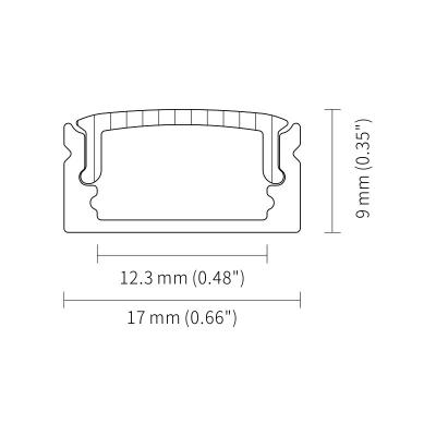 China PMMA PC Diffuser LED Strip Aluminium Extrusion Durable Aircraft Grade Anodized Aluminum for sale