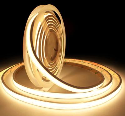 China Flexible COB LED Strip High Density Dotless IP65 Waterproof LED Tape Ribbon Light 220V 360 Leds 8mm A80 for sale