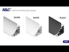 Boven en beneden Verlichting 75*95mm Profiel 6063 van de Aluminiumrand Legeringsprofiel