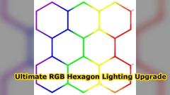 Custom RGB Hexagon LED Ceiling Lights for Garage and Gym