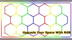 15 Hexagon RGB LED Ceiling Light Smart Lighting Upgrade