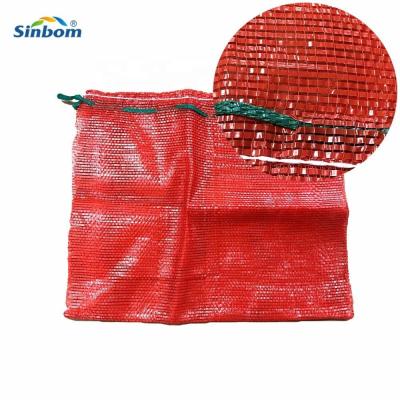 Cina PE PP Frutta a maglia circolare Borsa di patate a cipolla Borsa a maglia Leno Eco-friendly and durable in vendita