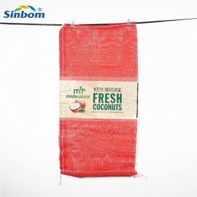 Cina Imballaggio di cipolle PP/PP PE Leno Mesh Bag 5 kg a 25 kg Per la produzione di sacchetti per reti per ortaggi in vendita