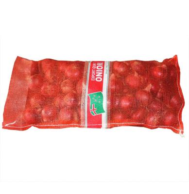 Cina Imballaggio di cipolle PP/PP PE Leno Mesh Bag 5 kg a 25 kg Per la produzione di sacchetti per reti per ortaggi in vendita
