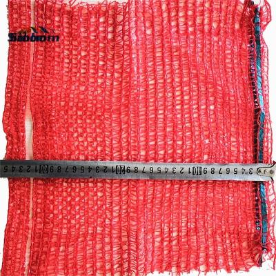 Cina Logo personalizzato PE Raschel mesh sacchetto per l'agricoltura Cipolla Frutta imballaggio taglia personalizzata in vendita