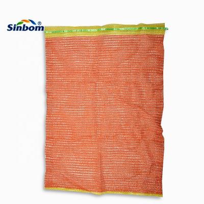 Cina Logo personalizzato PE Raschel mesh sacchetto per l'agricoltura Cipolla Frutta imballaggio taglia personalizzata in vendita
