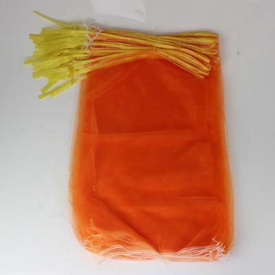 Cina Sacchetto di rete a maglia di monofilamenti per verdure Sacchetti di imballaggio in PE arancione Imballaggio conveniente in vendita