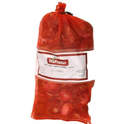 Cina PP PE Branded Tubular Leno Elastic Onion Sack Mesh Net Bag per patate e altro in vendita