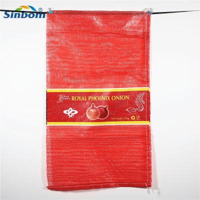 Cina Sacchetto per legna da ardere eco-friendly mesh per zenzero aglio cipolla a maglia sacchetto a maglia riutilizzabile di frutta in vendita