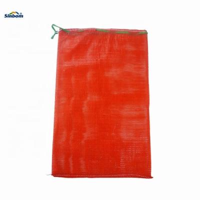 Cina 70-140gm Sacchetti di rete a maglia di polipoli giallo per imballaggi agricoli 40*60 cm in vendita