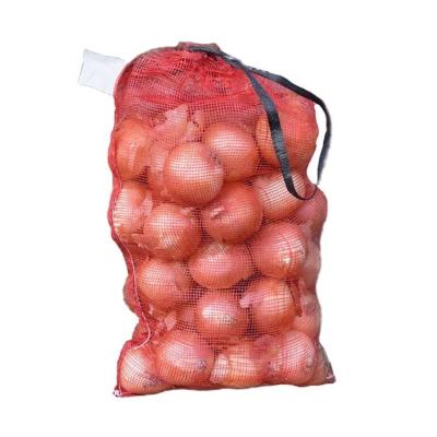 Cina Piccolo sacchetto di cipolle in plastica bianca Leno Net con stringa di tiro Ordine personalizzato accettato in vendita