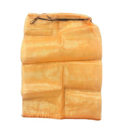 Cina Popolare colore giallo 50x80cm Leno sacchetto a corda di plastica con o senza corda di trazione in vendita