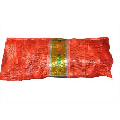 Cina Agricoltura industriale durevole Sacchetto di tessuto in PE rosso 25 kg Sacchetti a maglia di patate a cipolla con logo in vendita