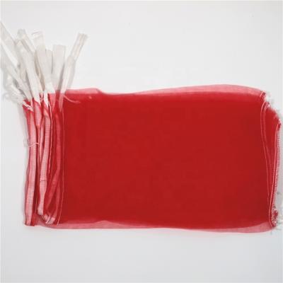 Cina Sacchetti di rete mono mesh in plastica Hdpe per l'imballaggio di cipolle e patate nel popolare colore rosso in vendita