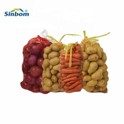 Cina Sacchetti a maglia piatta mono di frutta a stringa flessibile per un'imballaggio conveniente in vendita