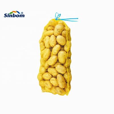 Cina PE Plastic Onion Mesh Raschel Net Bags per confezionamento personalizzato di aglio di patate in vendita