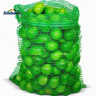 Cina PE Plastic Onion Mesh Raschel Net Bags per confezionamento personalizzato di aglio di patate in vendita