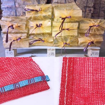 Cina 15-48g Tessile PE Raschel Leno Mesh Net Bag per legna da ardere Durable e riciclabile in vendita