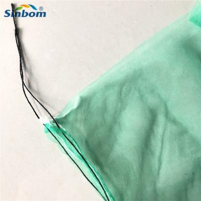 Cina 100% di HDPE vergine String di tiro Protezione albero di frutta Mono Mesh Net Verde PE Date Bag in vendita