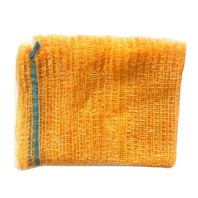Cina Sette di rete per legno a maglia di PE personalizzato Sacchetti Raschel Orange Sacchetti per verdure in vendita