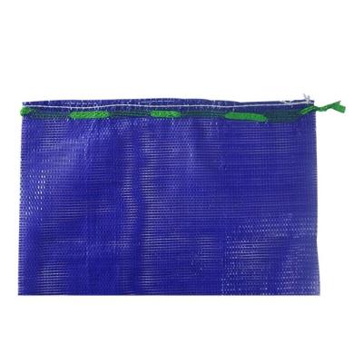 Cina 2024 Leno Mesh Tubular Net Bags For Vegetable Packing Surface Handling Hot Stamping in vendita