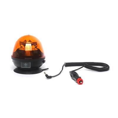 China CE Led Emergency Beacon Flashing Amber Revolving Warning Light 9-30V With Magnetic Base for sale