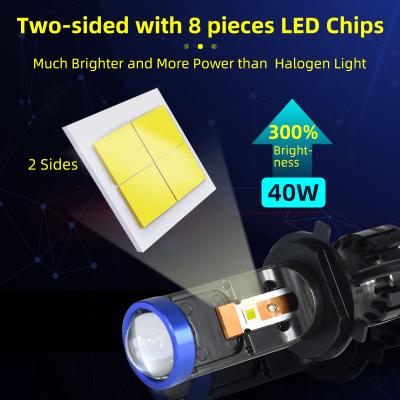 中国 Bi Led H4 プロジェクター レンズ ハイ/ロー ビーム 自動変換 車 ミニ H7 Led プロジェクター付き 販売のため