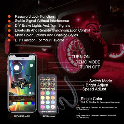China Ip67 Waterproof Multicolor LED Headlights 12V Color Changing  With App for sale