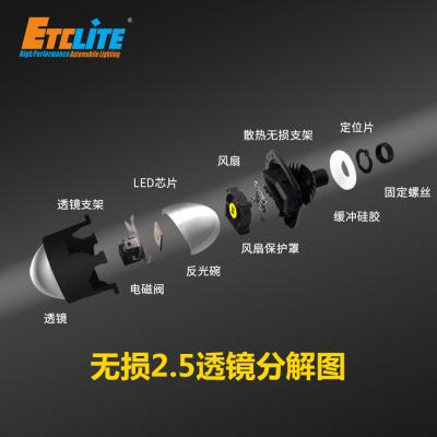 Cina Da lente principale guidata da Bi del proiettore principale Bi luminosa eccellente di alto potere delle lampadine del faro della lampada della lampadina della lente del proiettore dell'automobile Etclite con in vendita