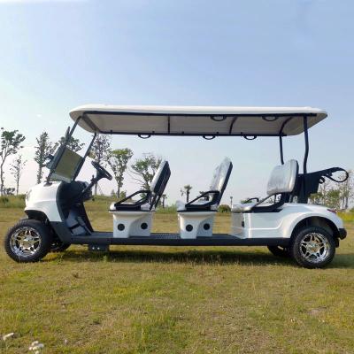 China 30km/H - 50km/h 4 Wheel Electric Golf Cart Lithium Battery 6 Seater Golf Buggy for sale