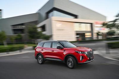 China 2023 chery tiggo 7 plus champion luxury SUV 1.5T PHEV electric car high speed 3DHT 5seat cheery tiggo 7pro hybrid sale for sale