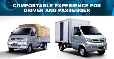 China China Brand Electric Mini Truck met Van Ruichi Ek01s Laadcapaciteit 720kg 6cbm Container, zuiver elektrische vrachtwagen Te koop