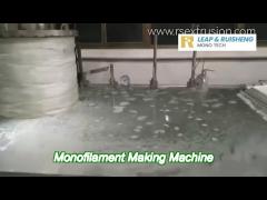 0.5mm PET Monofilament Yarn Making Machine For High Tenacity Zipper Yarn