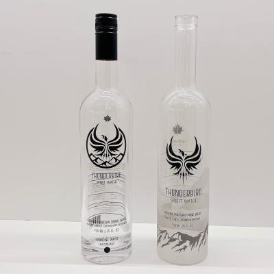 Cina 750 ml, 1000 ml, 1,75 L Stampo personalizzato, Bottiglia di vetro Grigio Oca/barraccio rotto, Bottiglia di vetro Ariane in vendita