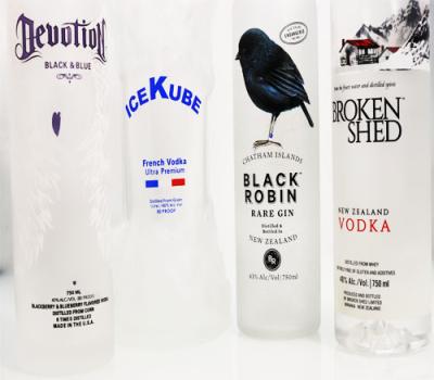 Cina 750 ml, 1000 ml, 1,75 L Stampo personalizzato, Bottiglia di vetro Grigio Oca/barraccio rotto, Bottiglia di vetro Ariane in vendita