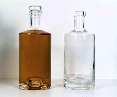 中国 750ml ジャージーウイスキー ガラスボトル - カスタマイズ,スーパーフリント ガラスボトル,アメリカン・ラム 販売のため